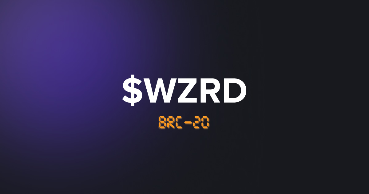 Ordinals Wallet | $WZRD